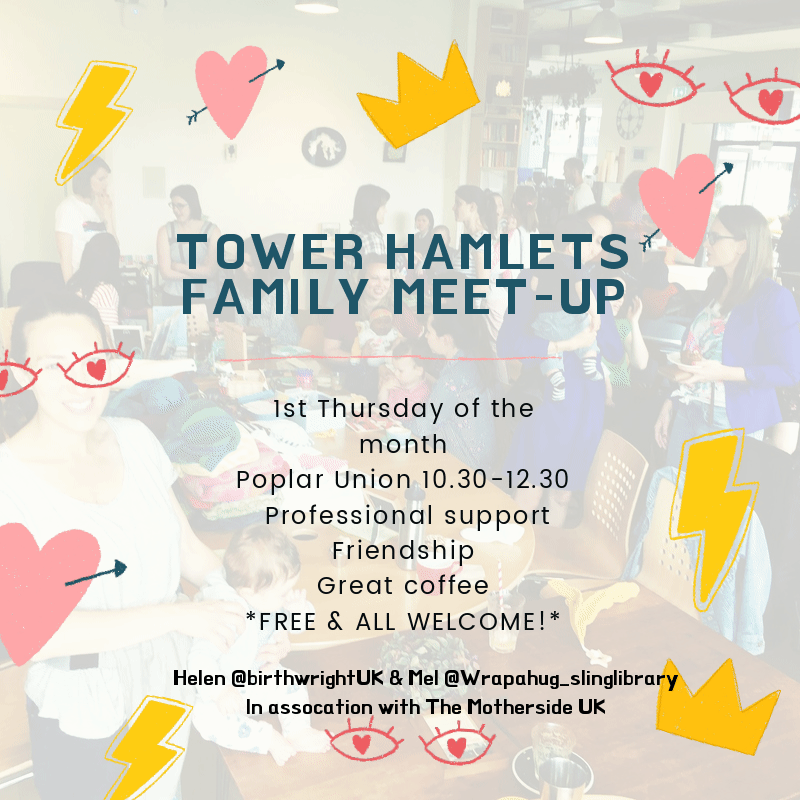 Tower Hamlets Family meet-up – Wrap a Hug Sling Library East London